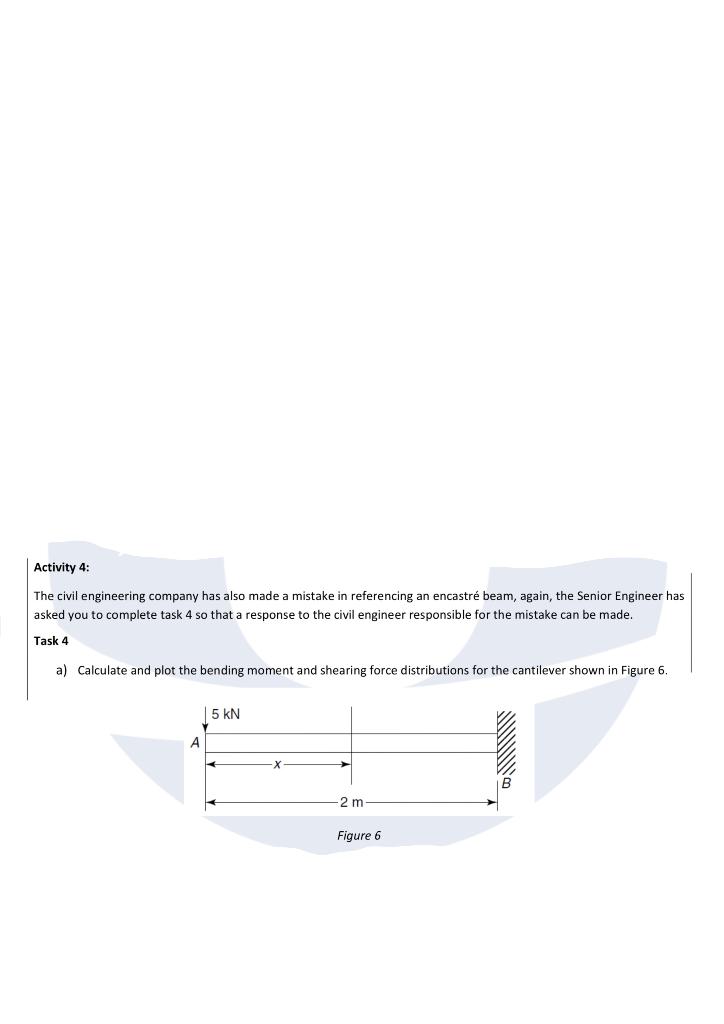 Solved Activity 4: The civil engineering company has also | Chegg.com