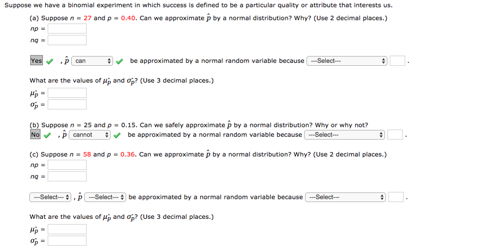 Solved Suppose we have a binomial experiment in which | Chegg.com