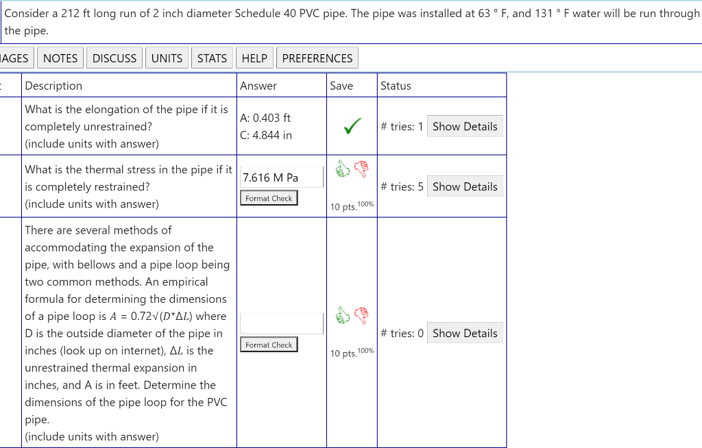 Solved Consider a 212 ft long run of 2 inch diameter | Chegg.com
