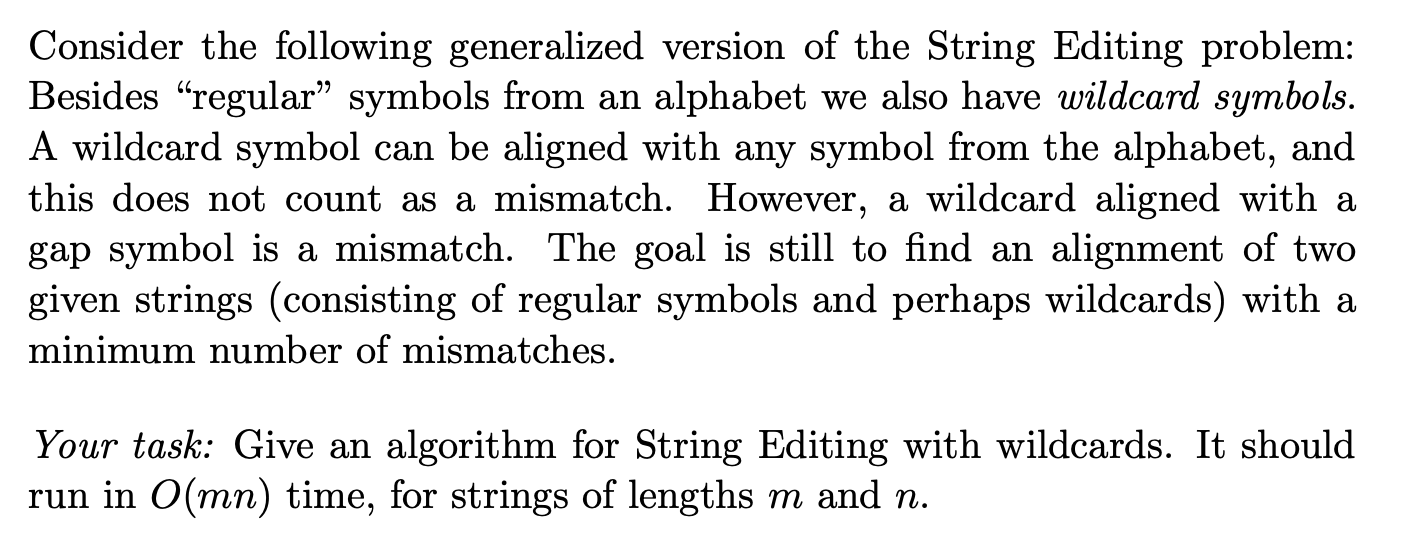 Solved Consider the following generalized version of the | Chegg.com