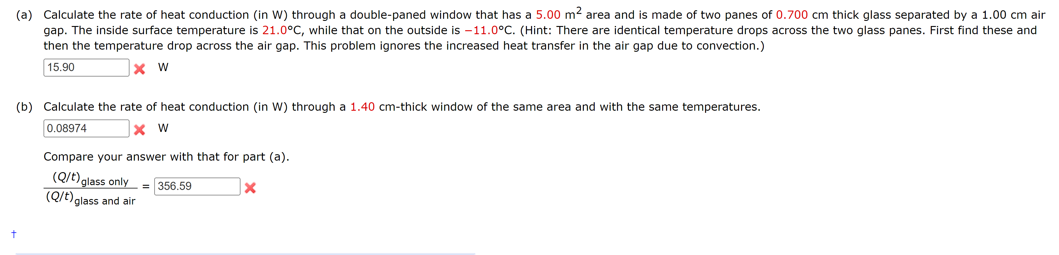 Solved then the temperature drop across the air gap. This | Chegg.com