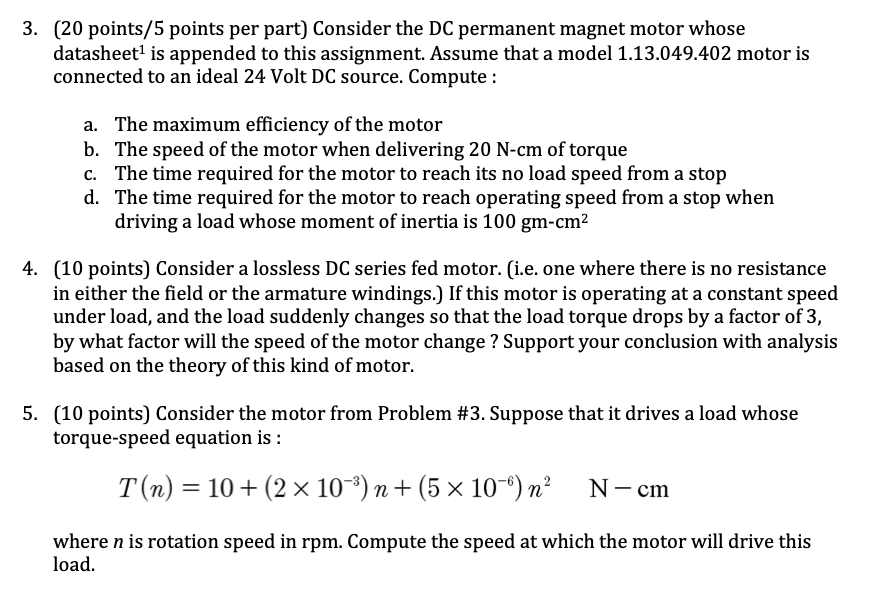 Solved 3. (20 points/5 points per part) Consider the DC | Chegg.com
