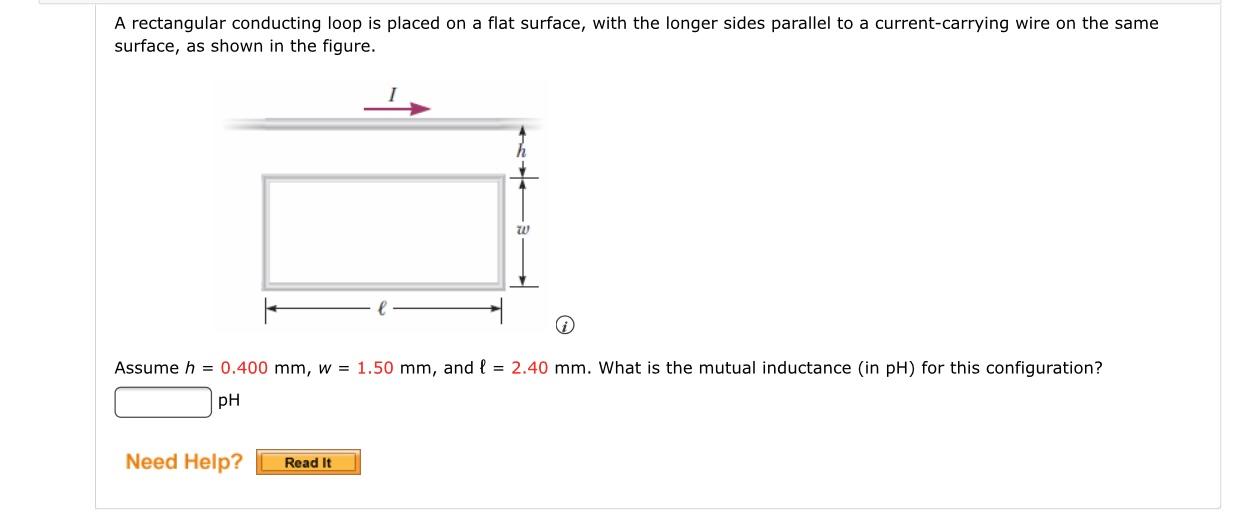 Solved A rectangular conducting loop is placed on a flat | Chegg.com