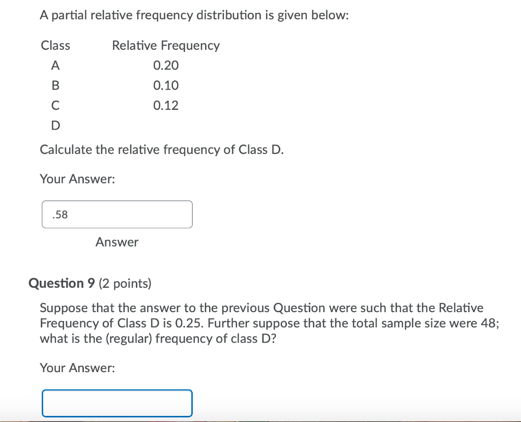 Solved A partial relative frequency distribution is given | Chegg.com