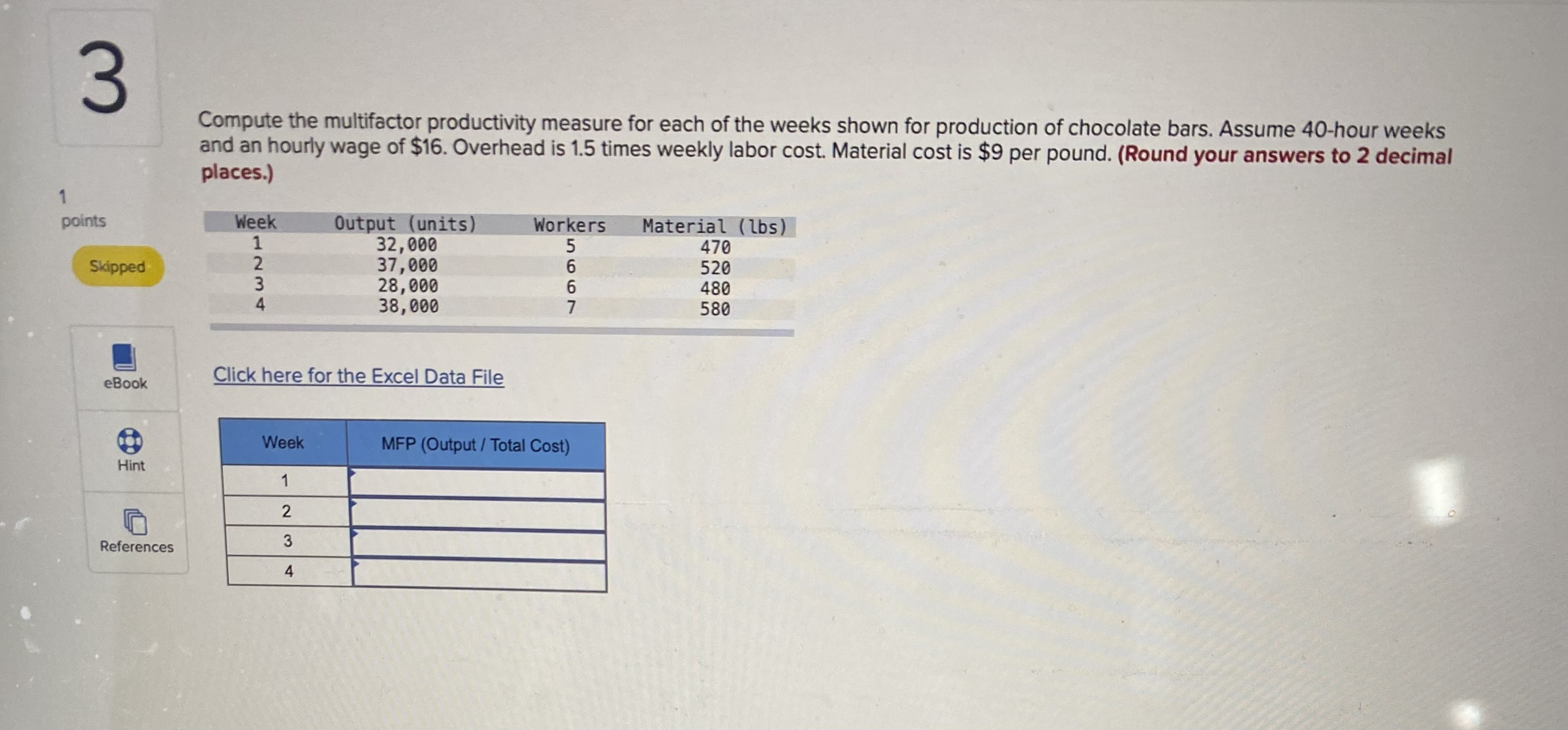 Solved Compute the multifactor productivity measure for each | Chegg.com