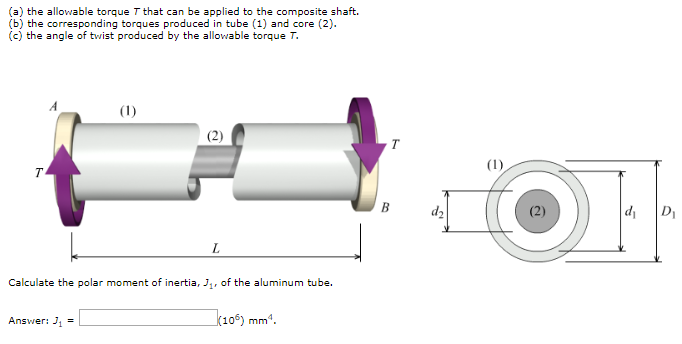 Solved (a) the allowable torque T that can be applied to the | Chegg.com