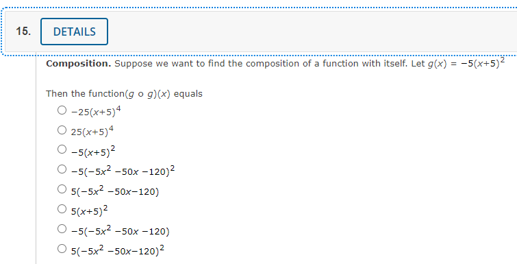 Solved Composition. Suppose we want to find the composition | Chegg.com