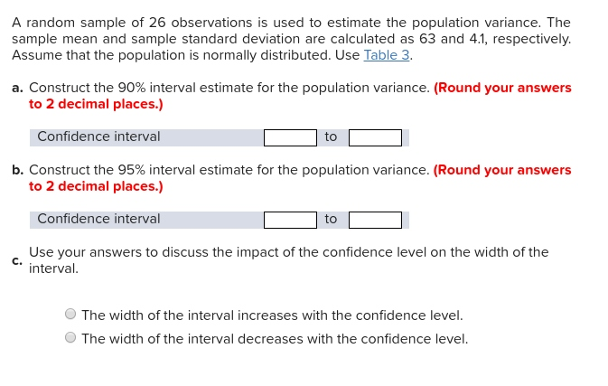 Solved A random sample of 26 observations is used to | Chegg.com