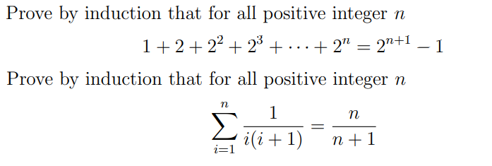 Solved Prove by induction that for all positive integer n 1 | Chegg.com