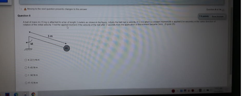 Solved Moving to the next question prevents changes to the | Chegg.com