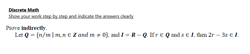 Solved Discrete Math Show your work step by step and | Chegg.com
