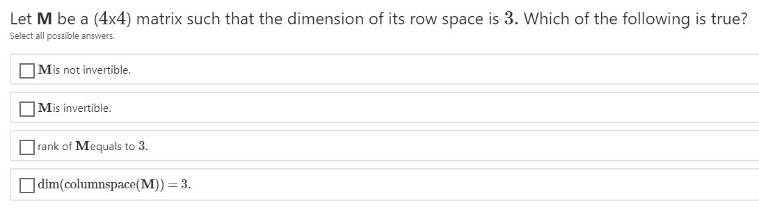 Solved Let A be a (9x9) matrix such that the dimension of | Chegg.com