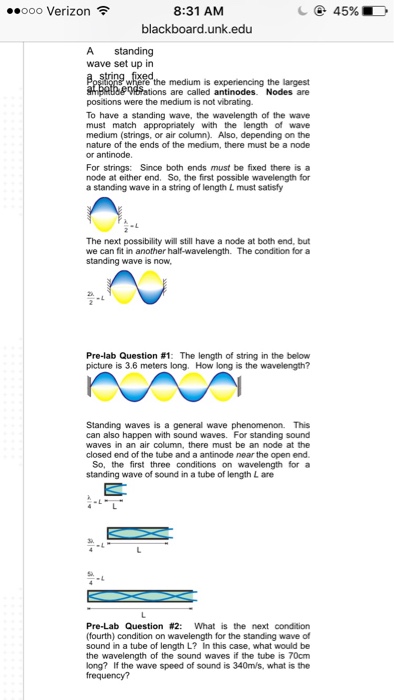 Solved A standing wave set up in a string fixed positions | Chegg.com