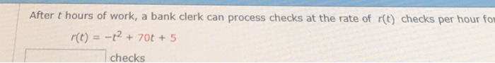 Solved How many checks will the clerk process during the | Chegg.com