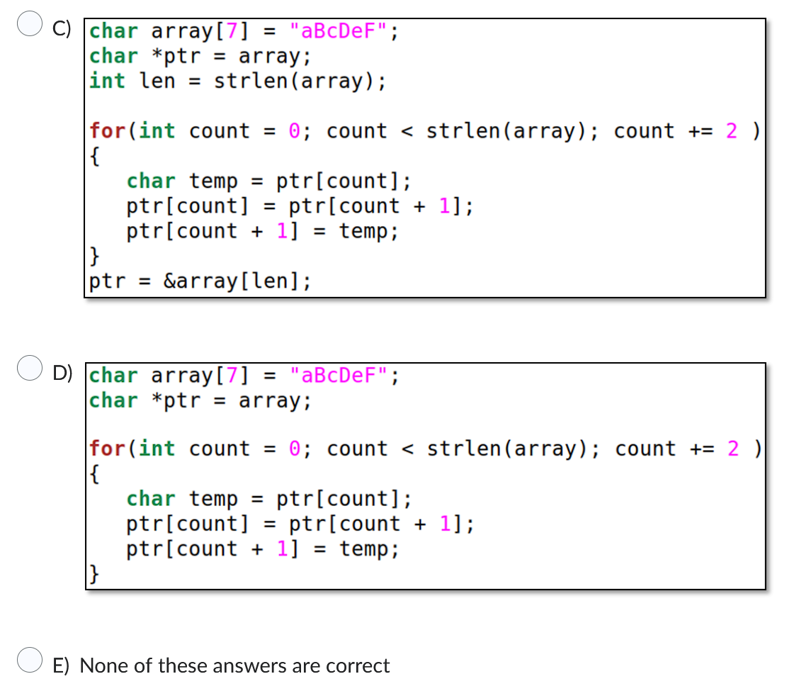 Solved The images show the state of memory before and after | Chegg.com