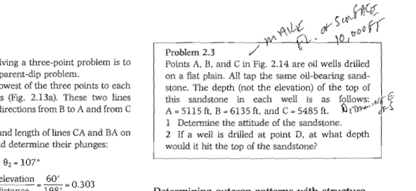 Solved MAILE of surfaces 46,000ff ving a three-point problem | Chegg.com