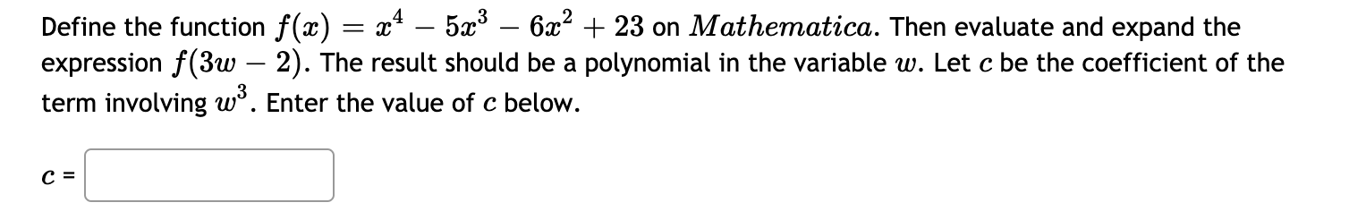 Solved Mathematica Which Of The Following Commands In 1504