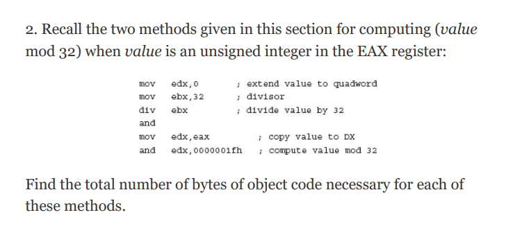 Solved Perform All The Bitwise Operations Listed In The