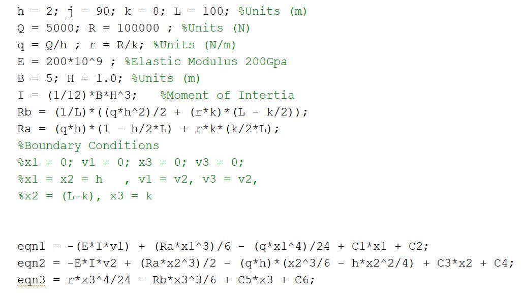 h = 2; j = 90; k = 8; L = 100; %Units (m) Q = 5000; R | Chegg.com