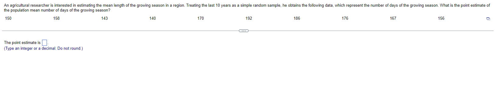 Solved Ch 8 ﻿and 9 ﻿question 4 ﻿the population mean number | Chegg.com