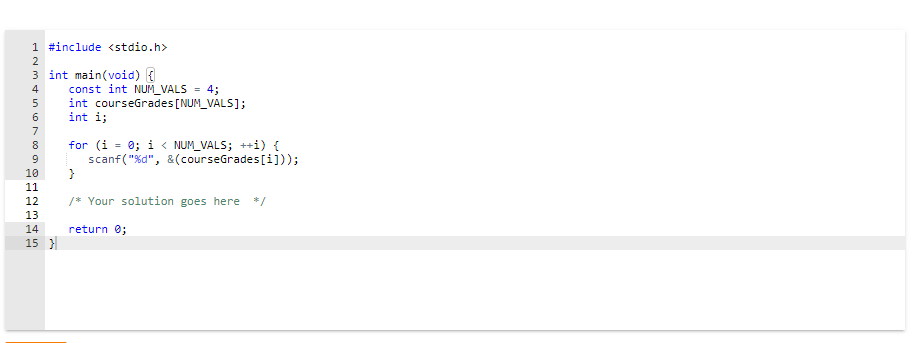 Solved Write a for loop to print all elements in course | Chegg.com