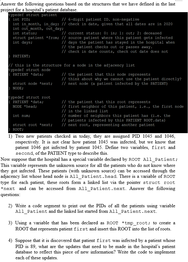 Solved Answer the following questions based on the | Chegg.com