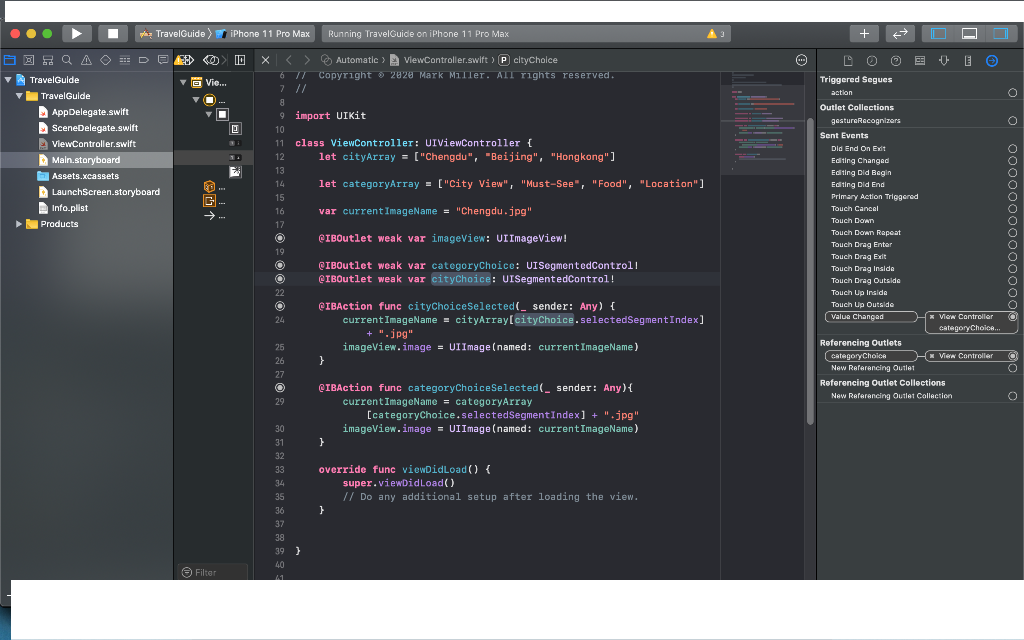 Solved IOS APP DEVELOPMENT IN XCODE STORYBOARD I am having | Chegg.com
