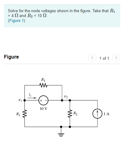 Solved Solve for the node voltages shown in the figure. Take | Chegg.com