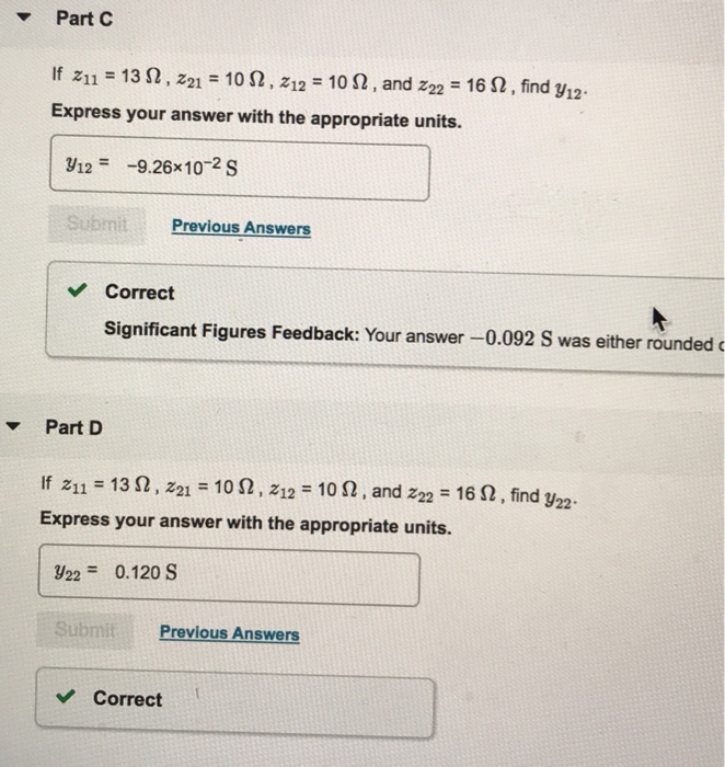 Solved Problem 3 Calculate the y parameters for the circuit | Chegg.com