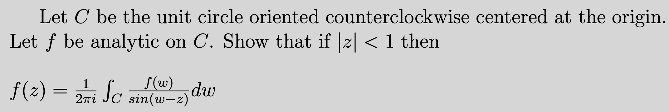 Solved Let C be the unit circle oriented counterclockwise | Chegg.com
