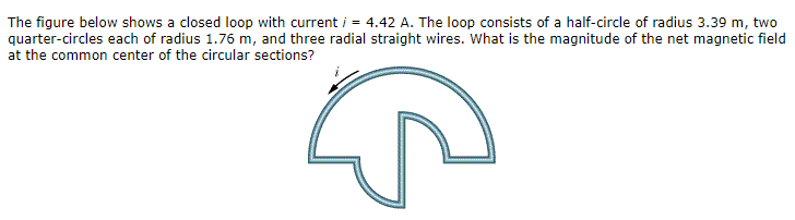 Solved The figure below shows a closed loop with current i = | Chegg.com