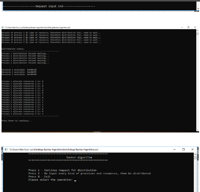 Solved Experiment 2: Simulate the Banker's algorithm. | Chegg.com