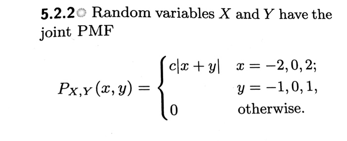 Solved 5320 Given The Random Variables X And Y In Problem 8939