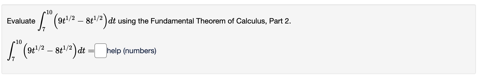 Solved Evaluate ∫−44(t2−2)(t2+6)dt using the Fundamental | Chegg.com