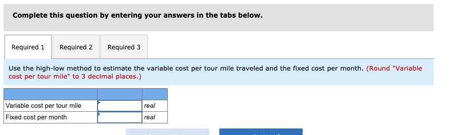 Solved Rio Bus Tours has incurred the following bus | Chegg.com