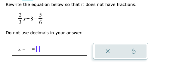 Solved Rewrite the equation below so that it does not have | Chegg.com
