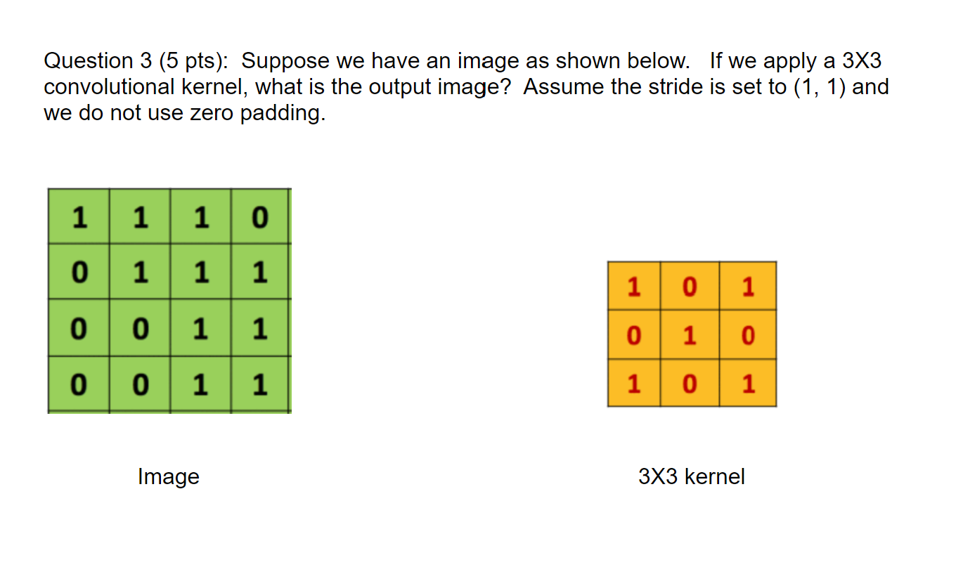 Solved Question 3 (5 pts): Suppose we have an image as shown | Chegg.com