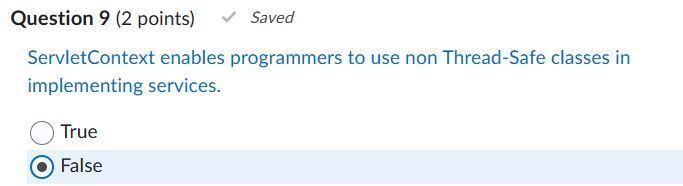 Solved ServletContext enables programmers to use non | Chegg.com Solved ServletContext enables programmers to use non | Chegg.com