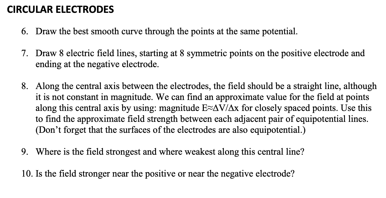 Solved PROCEDURE 1. Tack or pin the electrode sheet to a | Chegg.com