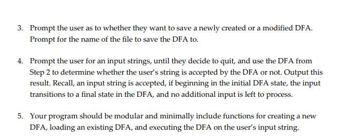 Solved Functional Requirements: 1. Create a C language | Chegg.com
