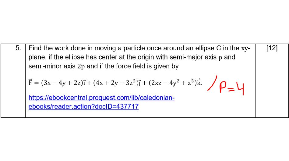 Solved 5. Find the work done in moving a particle once | Chegg.com