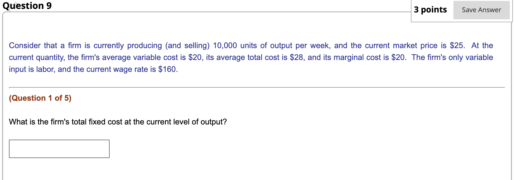 Solved Question 93 ﻿pointsConsider that a firm is currently | Chegg.com