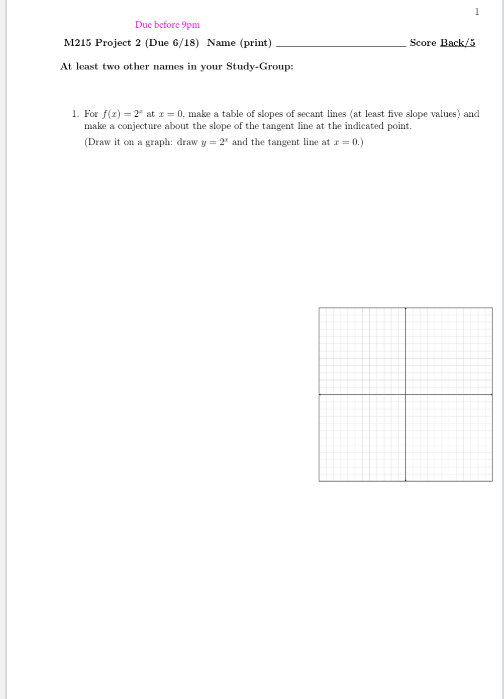 Solved For f(x) = 2xatx= 0, make a table of slopes of secant | Chegg.com