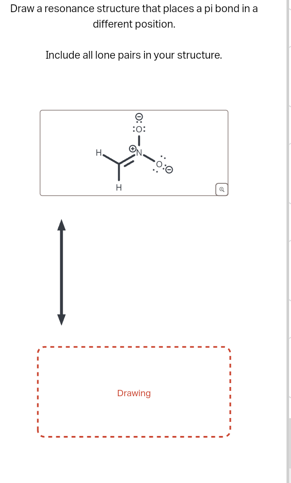 Solved Draw a resonance structure that places a pi bond in a | Chegg.com