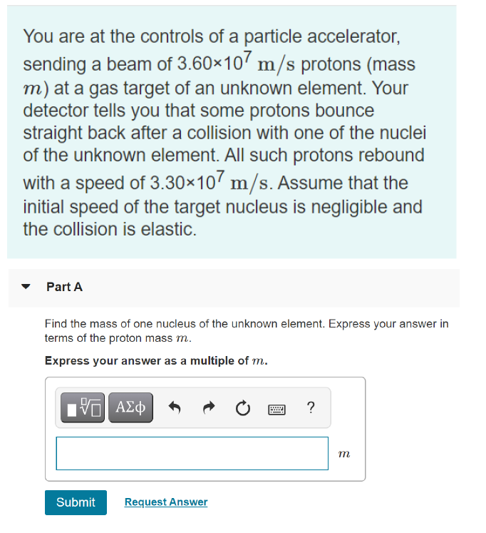 Solved You are at the controls of a particle accelerator, | Chegg.com