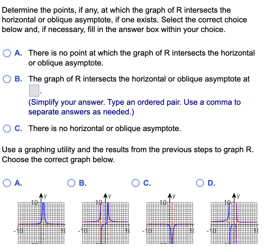 Solved Follow the steps for graphing a rational function to | Chegg.com