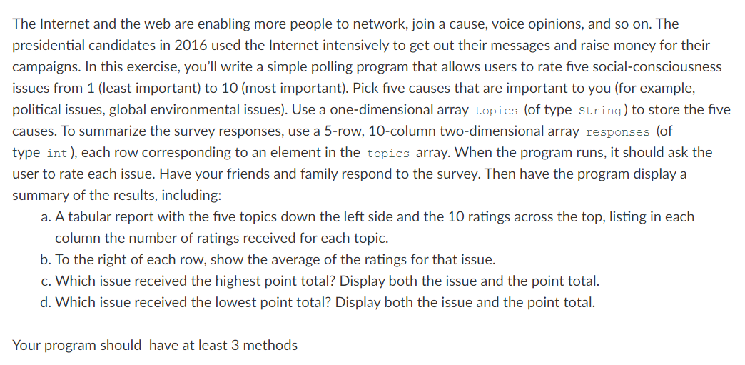 Solved The Internet and the web are enabling more people to | Chegg.com