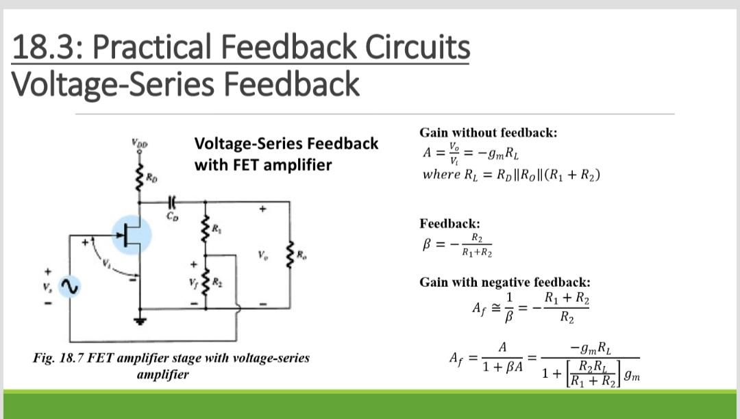 Solved 5. Calculate the gain with and without feedback for | Chegg.com