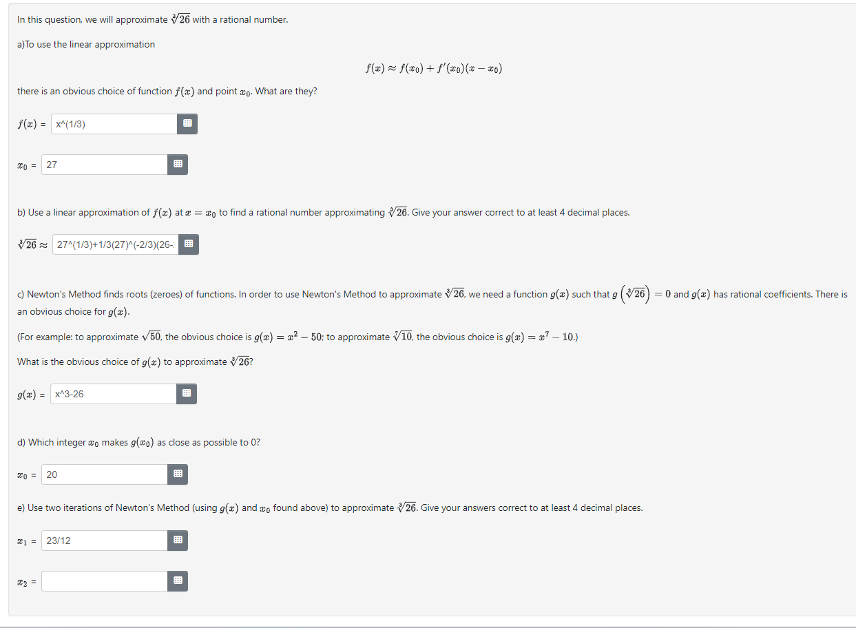 Solved In This Question We Will Approximate 326 With A
