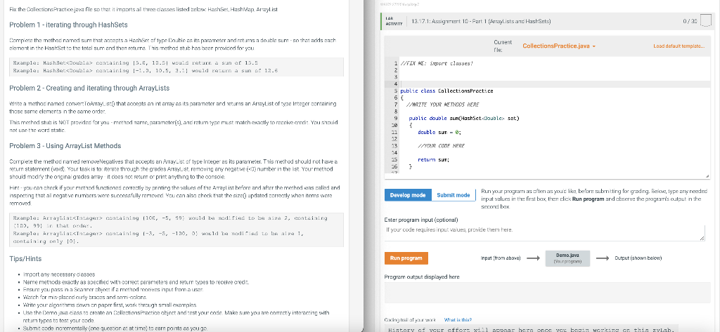 Solved Java. Tried my best to get it all in one picture | Chegg.com